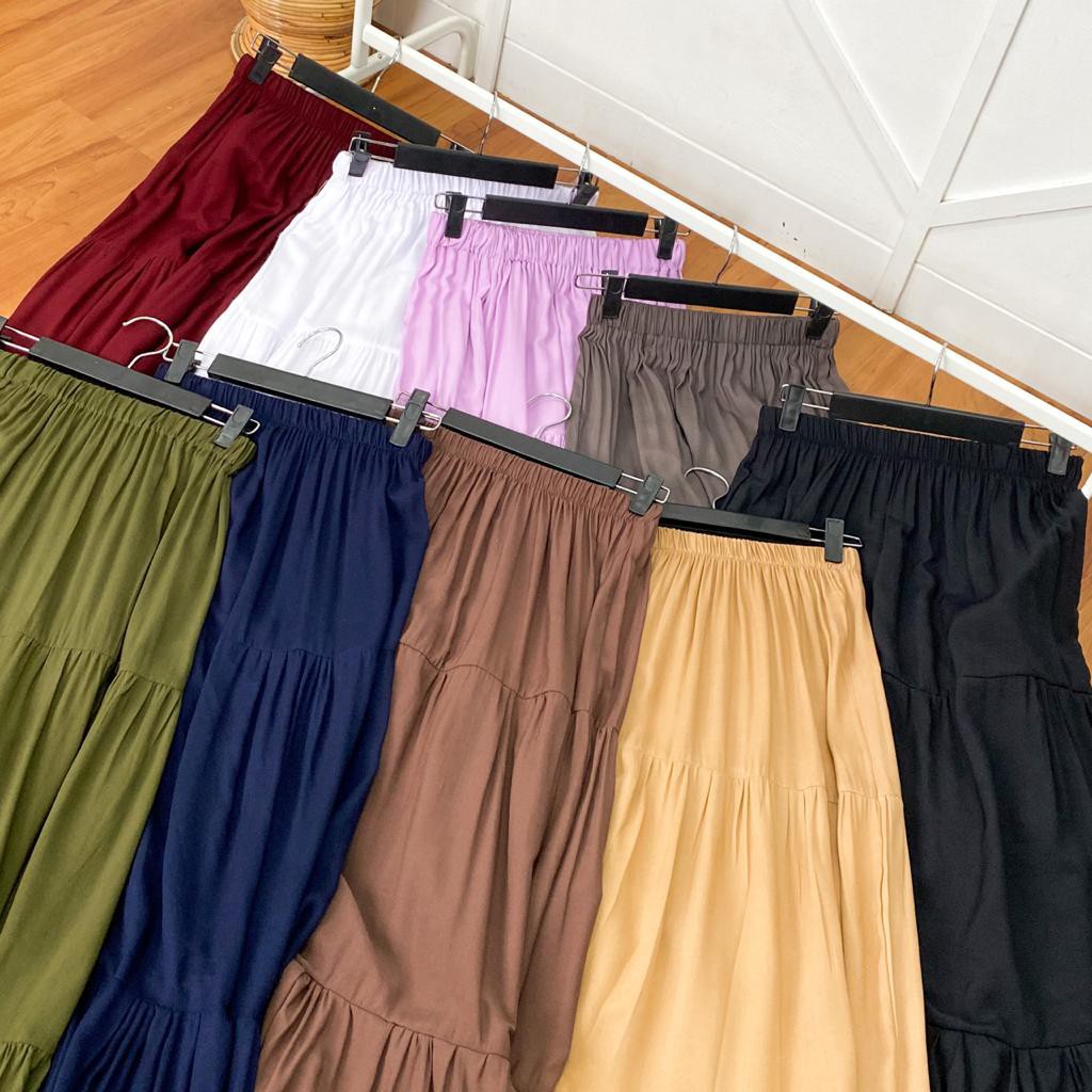 Jual IMA SKIRT - Rok Katun Rayon Bestseller Rok Bahan Adem | Shopee ...