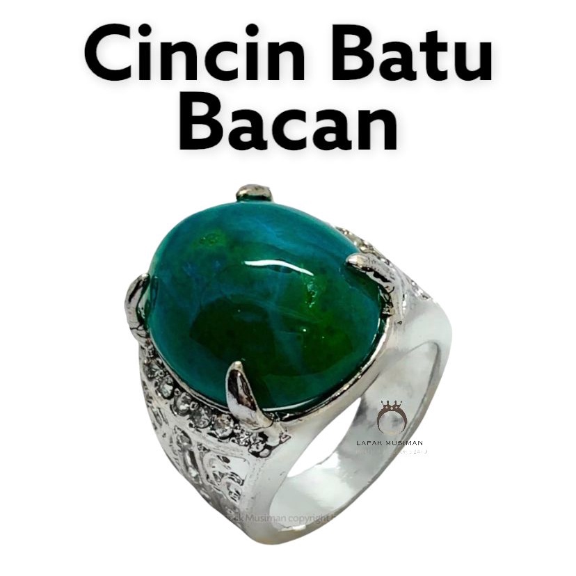 Jual Cincin Pria Batu Akik Bacan Asli Natural Big Size Origin Indonesia ...