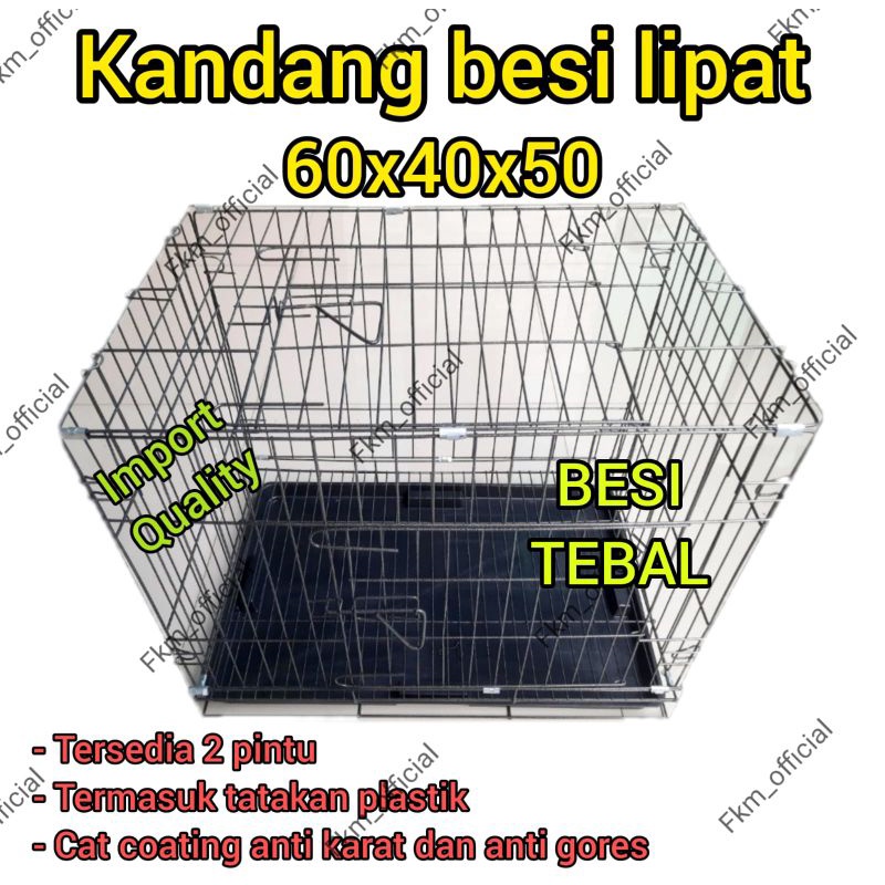 Jual KANDANG BESI LIPAT IMPORT QUALITY BESI TEBAL | Shopee Indonesia