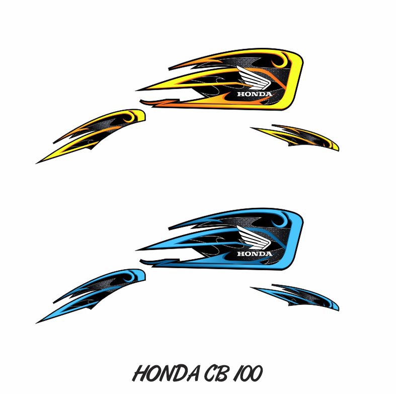 Jual Striping Stiker variasi Motor HONDA CB100 - CB GLATIK - CB Legend ...