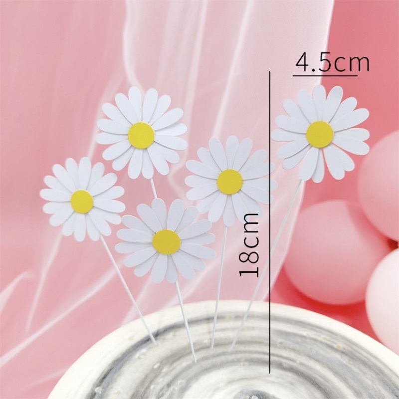 Jual Cake Topper Daisy Toper Kue Ulang Tahun Dekorasi Kue Bentuk Bunga ...