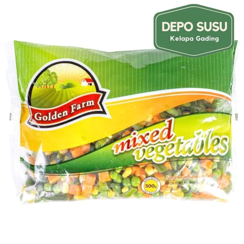 Jual Golden Farm Mix Vegetable 500gr / 1Kg | GoldenFarm Mix Veggie ...