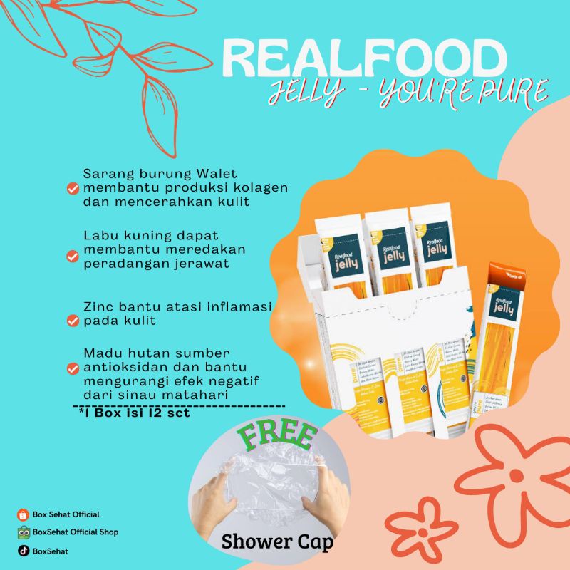 Jual Realfood Jelly You're Pure 12 Pcs Sachet Sarang Burung Walet Labu ...