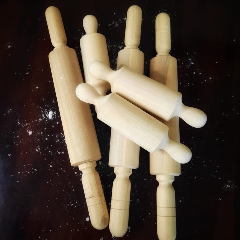 Jual Rolling Pin Kayu penggiling adonan pin roll kue penggilas adonan ...