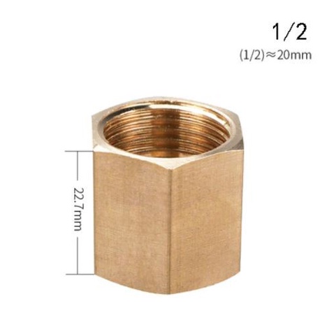 Jual Double Nipple Dobel Nepel 1/2 1/2" Inch Inchi Inci Kuningan Brass ...