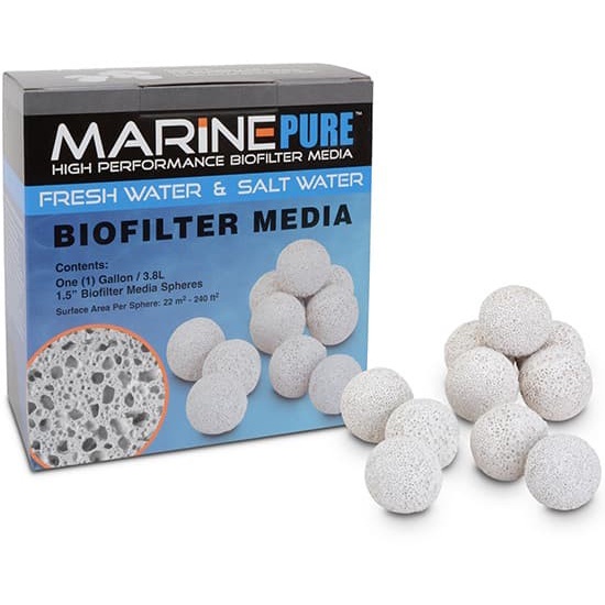 Jual Marine Pure High Performance Media FIlter 1 gallon 1.5" sphere ...