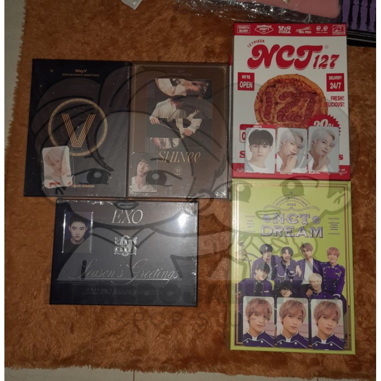 Jual EXO - BOX MINI BROSUR STICKER SET SEASON'S GREETINGS 2022[READY ...