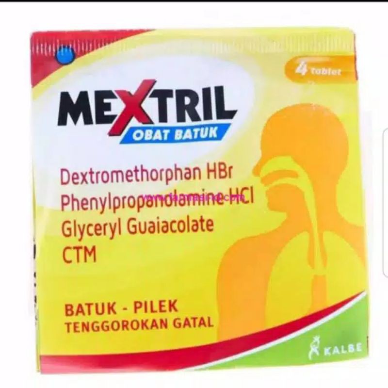 Jual Mextril Obat Batuk Strip (Isi 4 tablet) | Shopee Indonesia