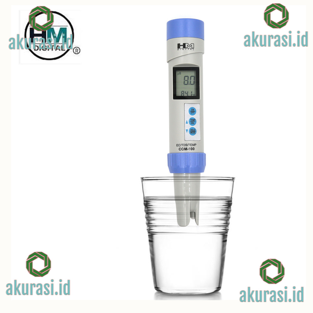 Jual TDS/EC Meter Waterproof COM-100 Original HM Digital/Alat ukur TDS ...