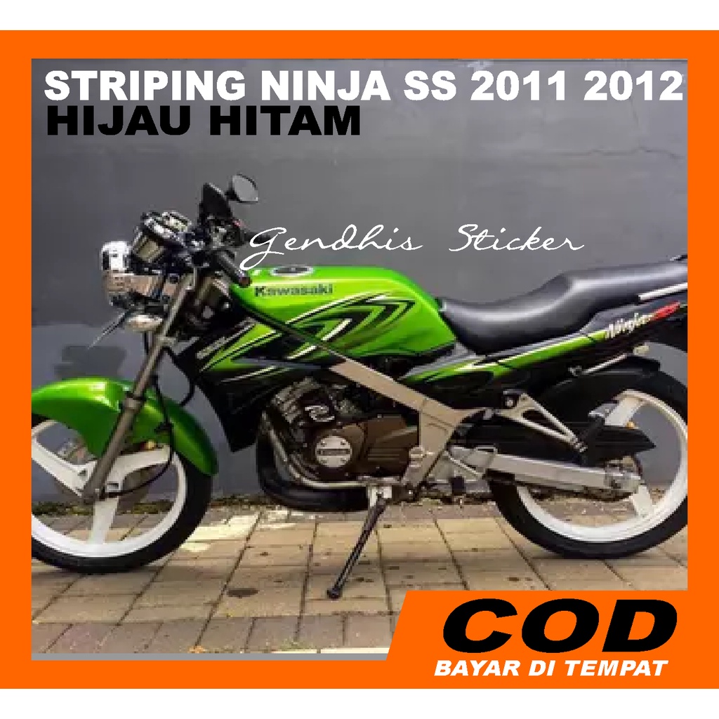Jual Stiker Ninja SS 2011 2012 Hijau Hitam / Skotlet Ninja ss 2011 ...