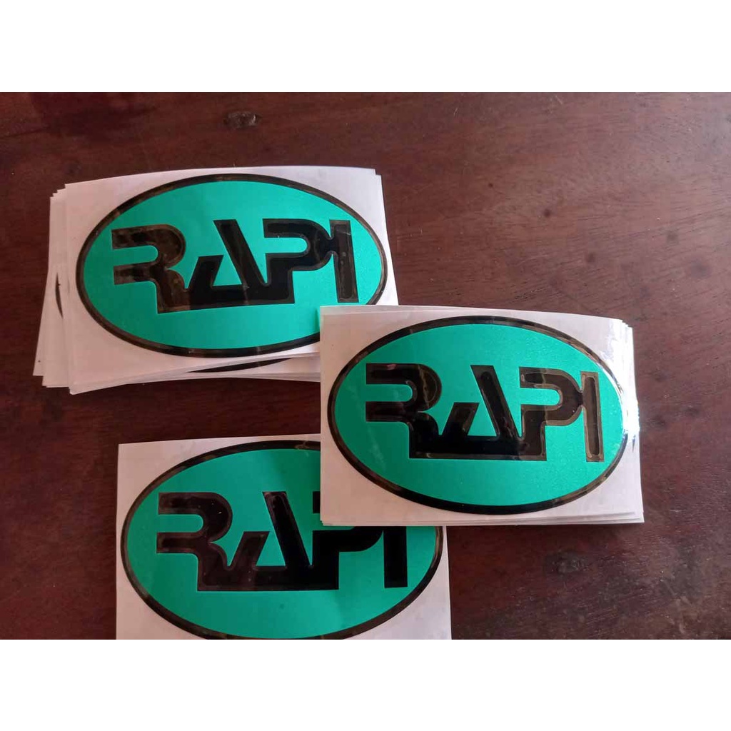 Jual STICKER CUTTING LOGO RAPI UKURAN 9 X 5 CM | Shopee Indonesia