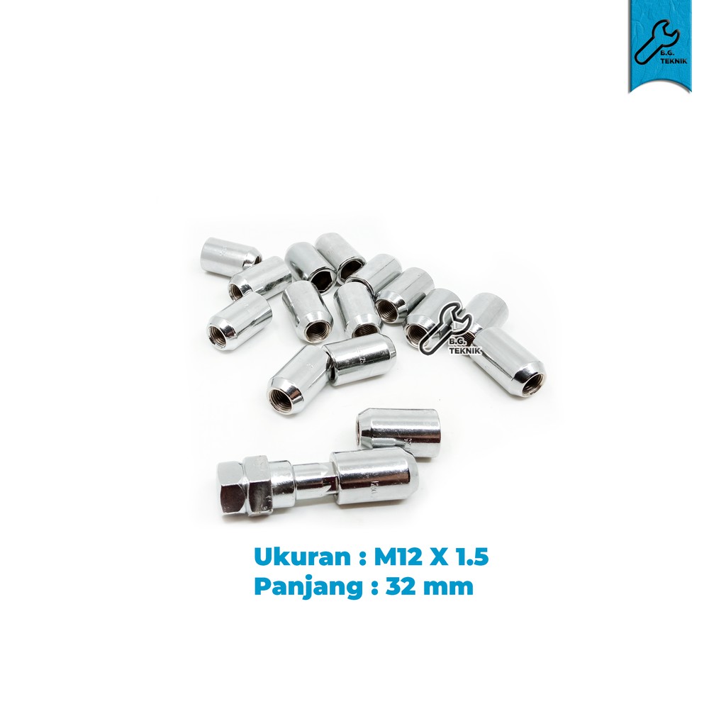 Jual Mur Roda L Racing Baut 12x1.25/1.5 Model Seneca zeneka Besi ...