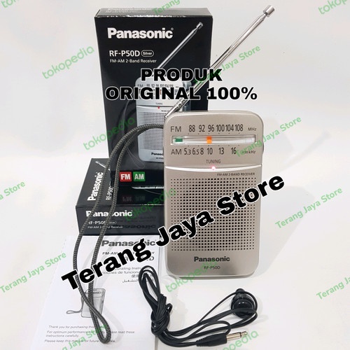 Jual Radio FM/AM Panasonic RF-P50D Radio Saku/Portable RF-P50 (2 band) | Shopee Indonesia