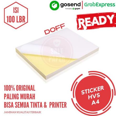 Jual Kertas Stiker HVS A4 - isi 100 lbr / Kertas Stiker / Sticker HVS ...