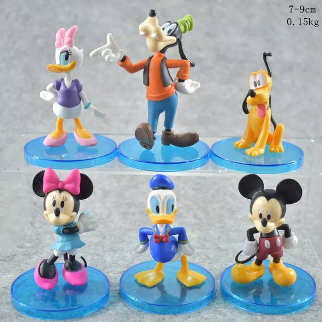 Jual figure set 6 mickey minnie Donald goofy daisy pluto | Shopee Indonesia
