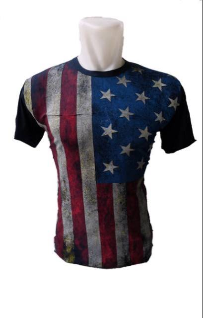 Jual Kaos Bendera New USA Amerika Serikat Baju Tshirt Big SIze Jumbo ...
