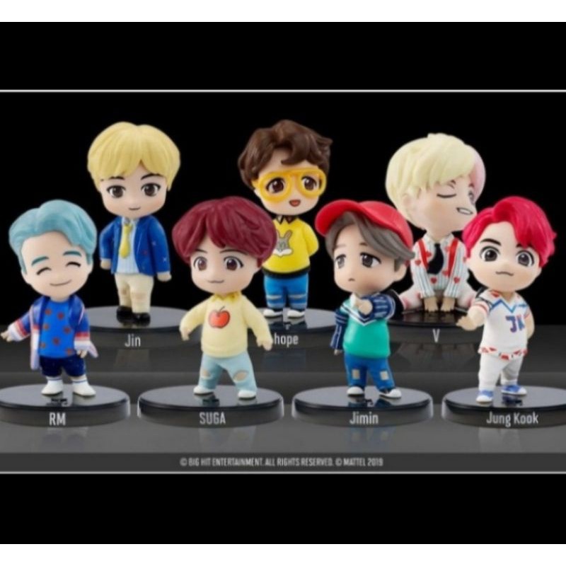 Jual Pajangan Chibi Korean Boyband BTS Army Cute 7pc Figure Set ...