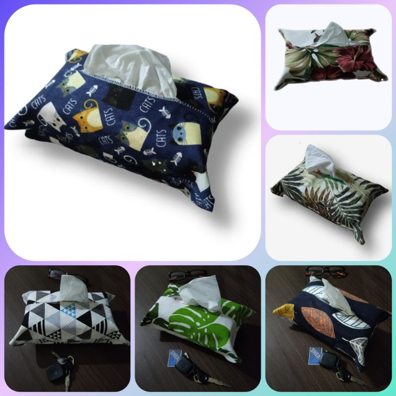 Jual Cover tissueTempat tissue sarung tissue isi 250 sheet bahan kanvas ...