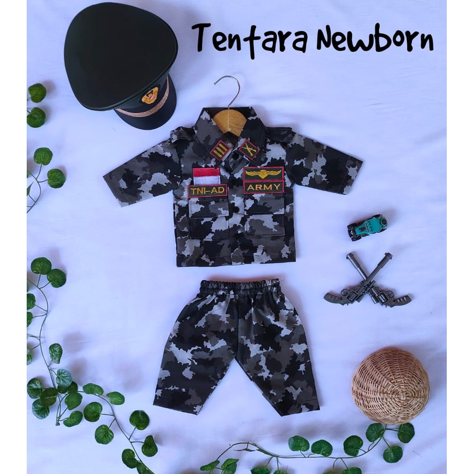 Jual BAJU ANAK KOSTUM TENTARA NEWBORN / KOSTUM ANAK-ANAK / KOSTUM ...