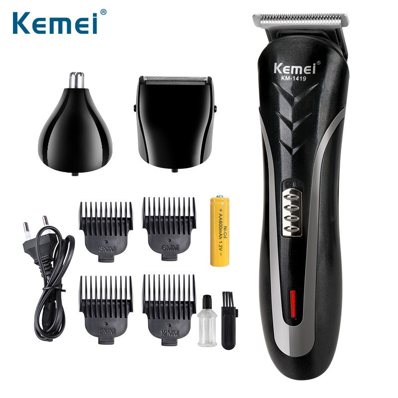 Jual KEMEI 1419 hair clipper km-1419 cukuran rambut kumis bulu hidung | Shopee Indonesia