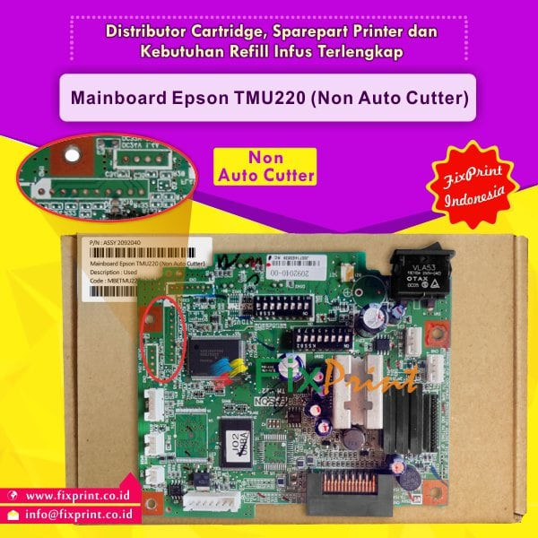 Jual Board Epson TM-U220 Mainboard Non Auto Cutter- Motherboard TMU220 ...