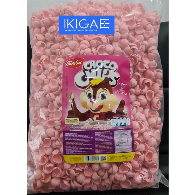 Jual SIMBA CHOCO CHIPS / STRAWBERRY CHIPS 1 KG / 950gr | Shopee Indonesia