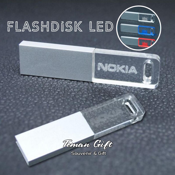 Jual USB Acrylic Flashdisk LED Akrilik Custom Logo Brand SPC30 | Shopee ...