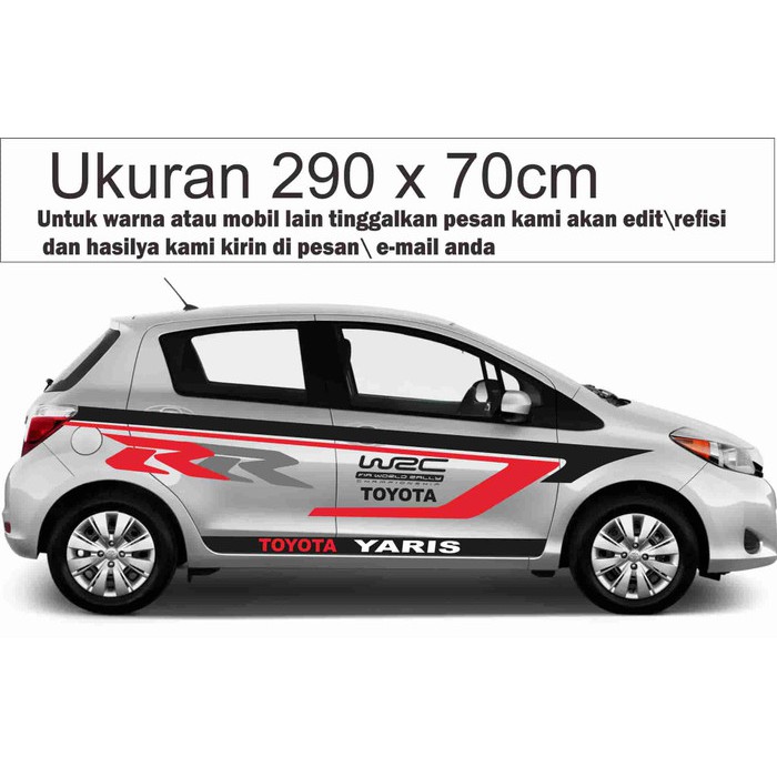 Jual Terbaru stiker striping mobil toyota yaris dan juga bisa custom ...