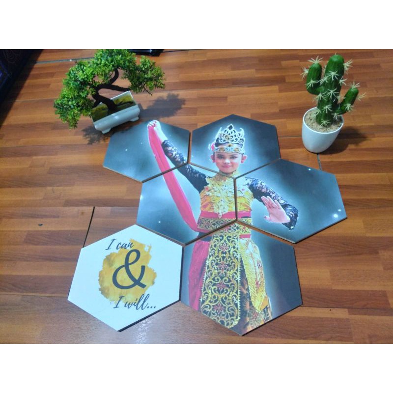 Jual Hexagonal Foto Frame Kolase | Shopee Indonesia