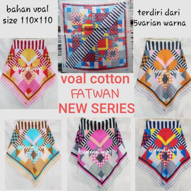 Jual Hijab modern segi4 motif | Shopee Indonesia