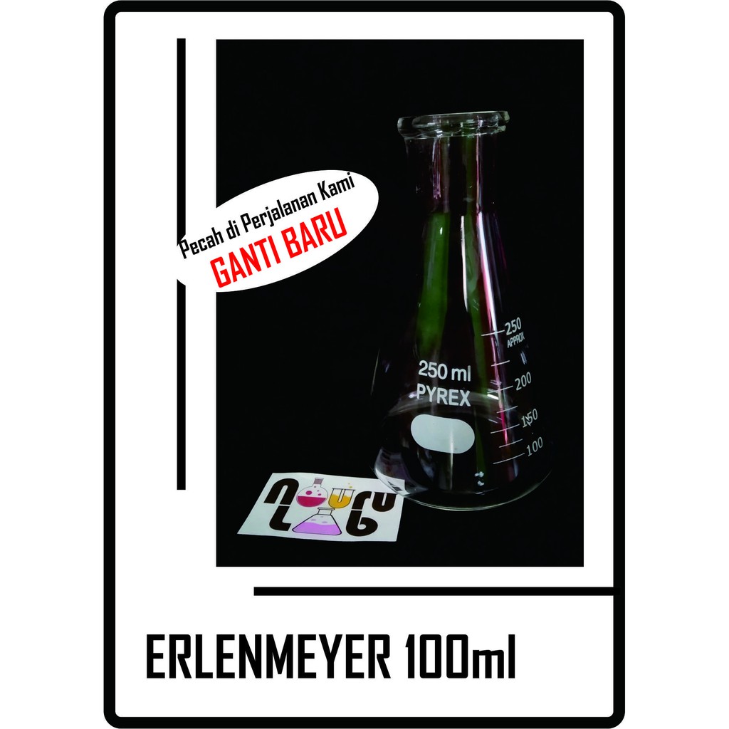 Jual Erlenmeyer Flask 100ml Pyrex | Shopee Indonesia