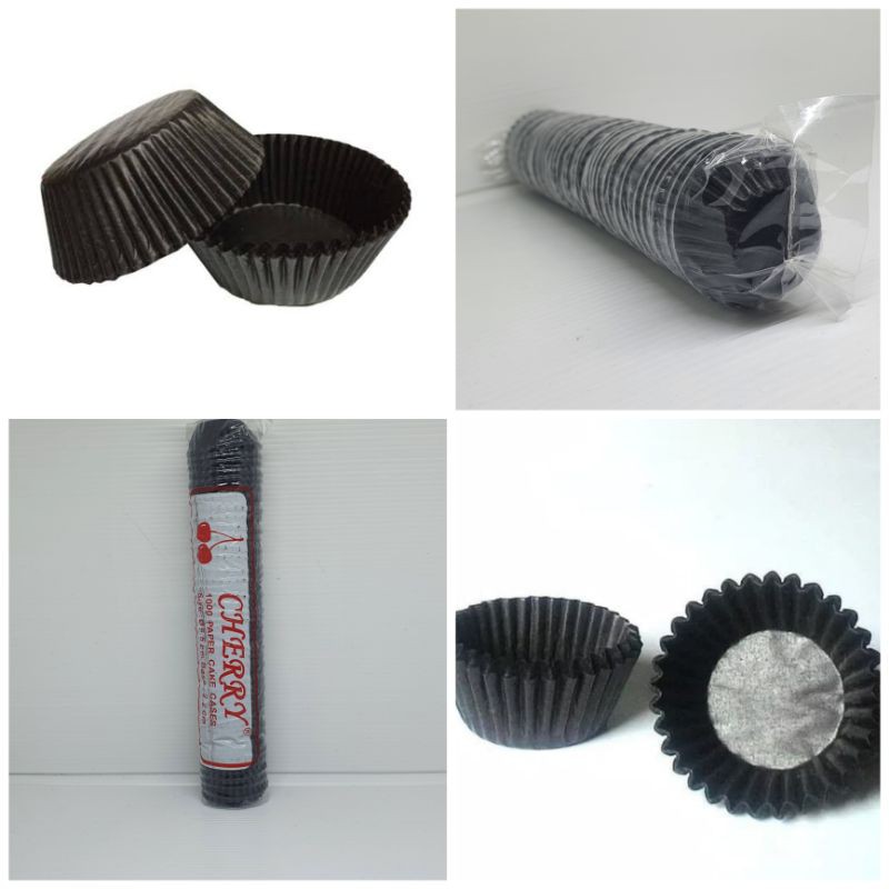 Jual Cake Case Hitam 5,5cm / Paper Cup Cake / Cup Nastar (Per Bendel ...