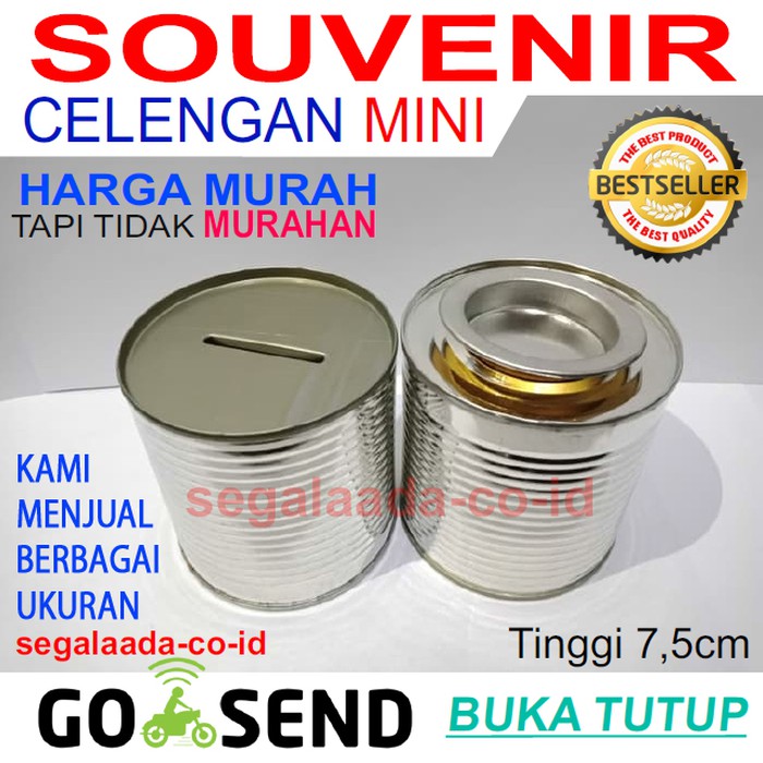 Jual Souvenir Celengan Kaleng Buka Tutup Polos Mini | Shopee Indonesia