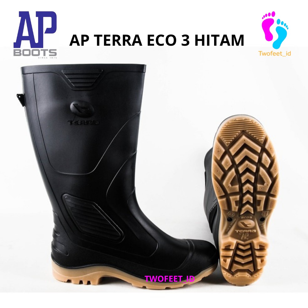 Jual SEPATU AP BOOTS TERRA ECO 3 HITAM - AP TERRA ECO 3 KARET TINGGI ...