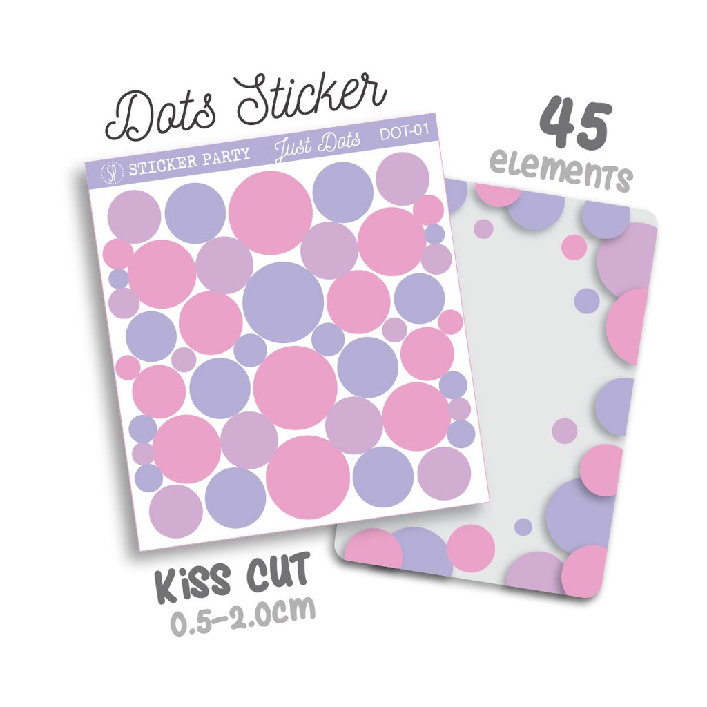 Jual [Sticker Party] Stiker Bulat Dot Dekorasi Polaroid Frame Kpop Top ...