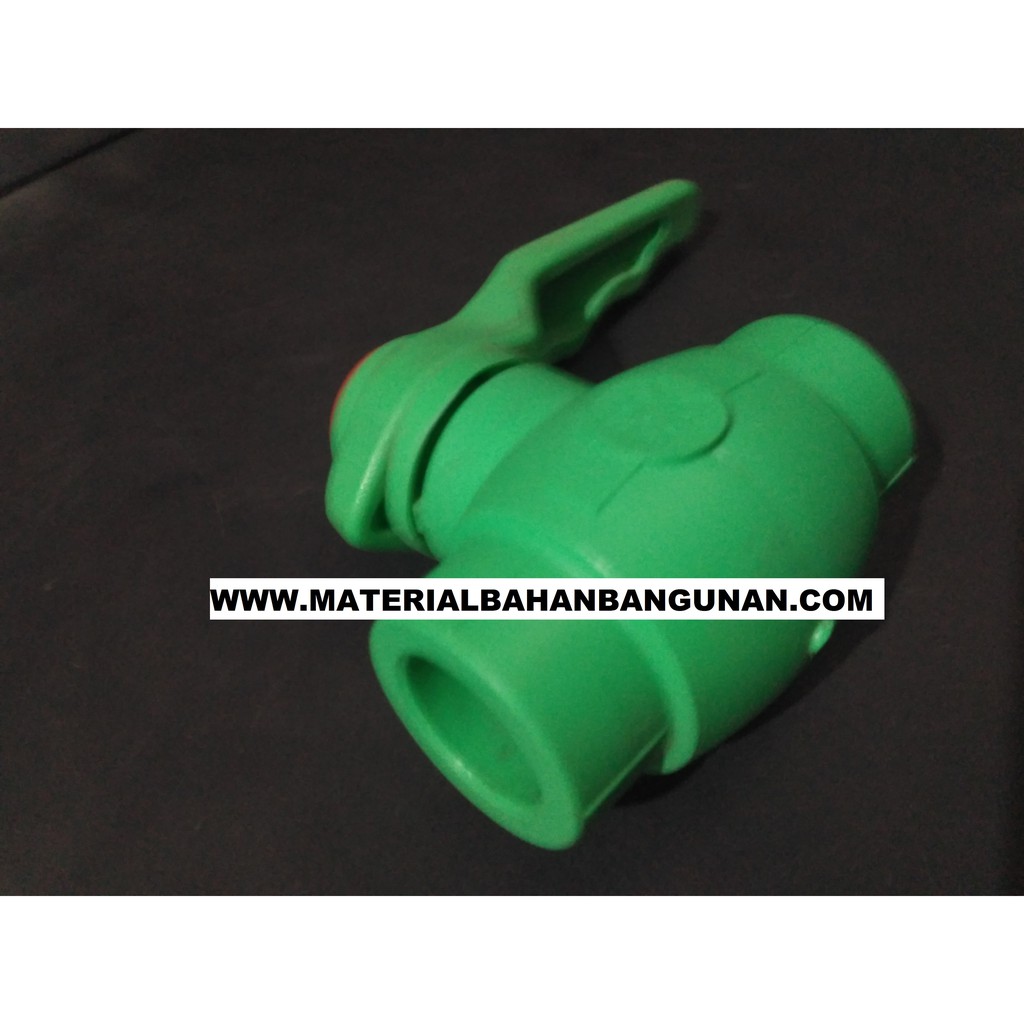 Jual ball tap plastic 2 inch PPR sambungan pipa air panas dingin rucika ...