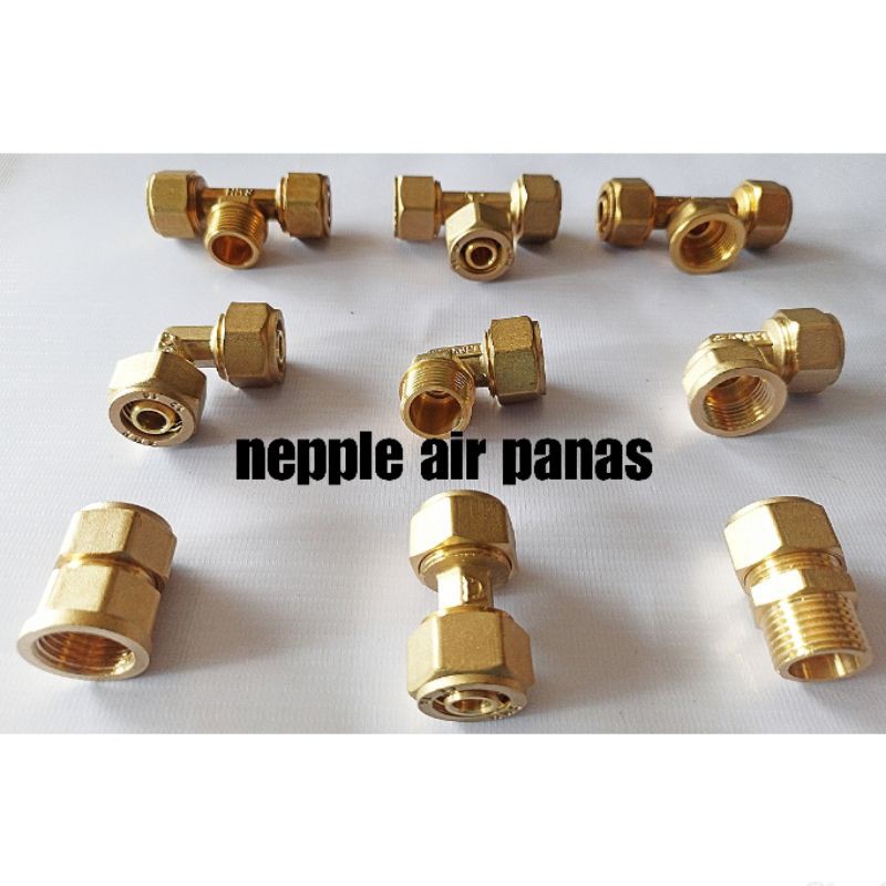 Jual sambungan pipa air panas dingin fittings neppel nepel knee ...
