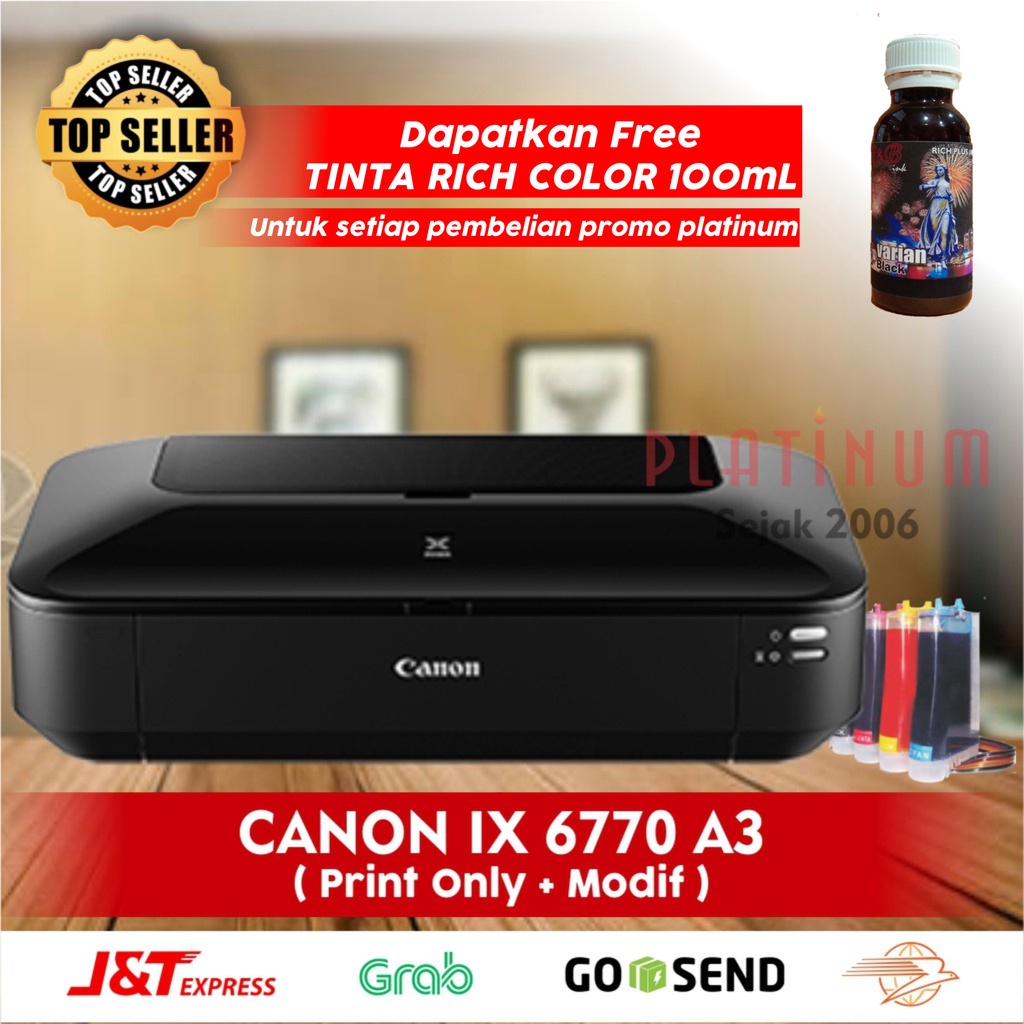 Jual PROMO PALING MURAH BANTING HARGA PRINTER CANON A3 IX6770 PRINT ...