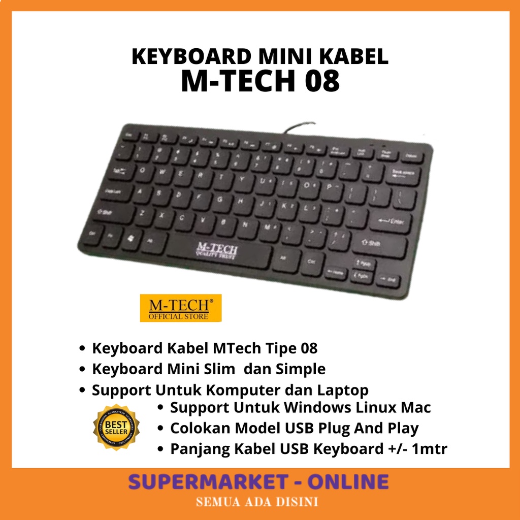 Jual HARGA PROMO Keyboard Mini Slim Buat Komputer PC Laptop Colokan USB ...