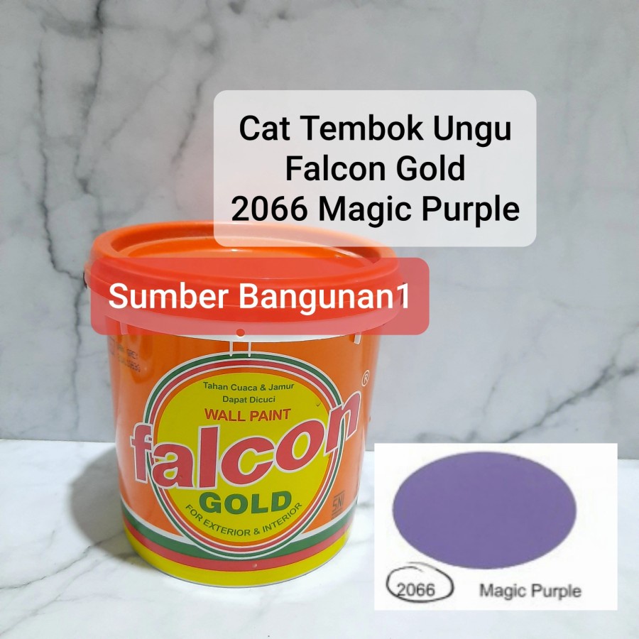 Jual Cat tembok Falcon Gold 2066 Magic purple ungu tua dinding lavender ...