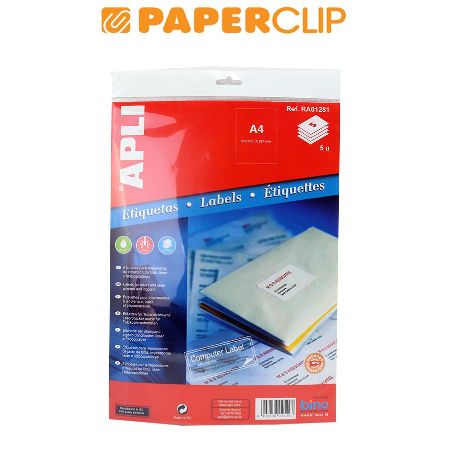 Jual LABEL APLI RA01281 210X297 5S | Shopee Indonesia