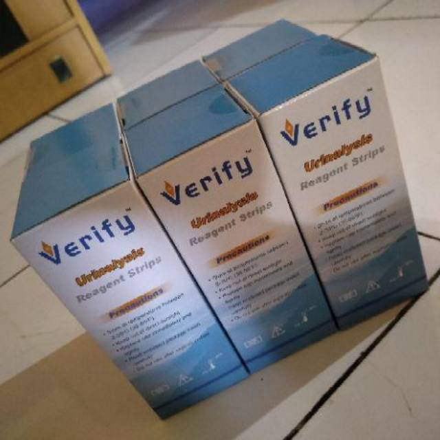Jual Verify Urinalysis Reagent Strips/VERIFY 10 PARAMETER /alat test ...