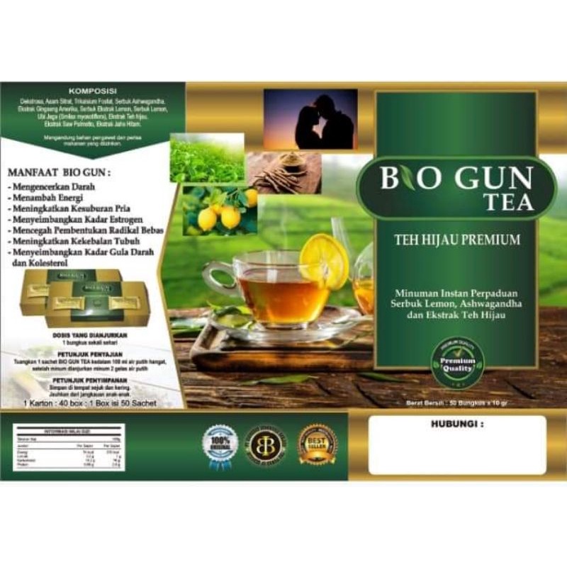 Jual Bio Gun Tea minuman Stamina | Shopee Indonesia