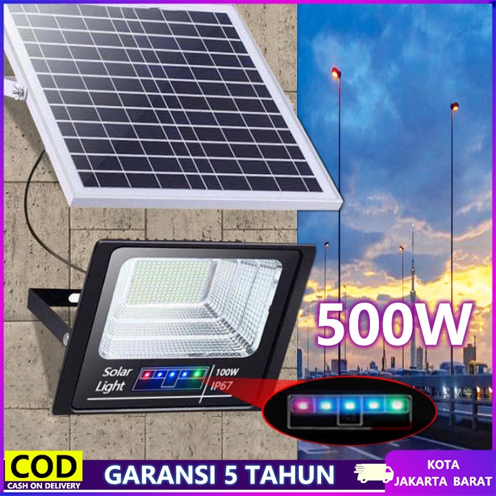 Jual 300W lampu solar cell/garansi 5 tahun/lampu taman/LAMPU LED TENAGA ...
