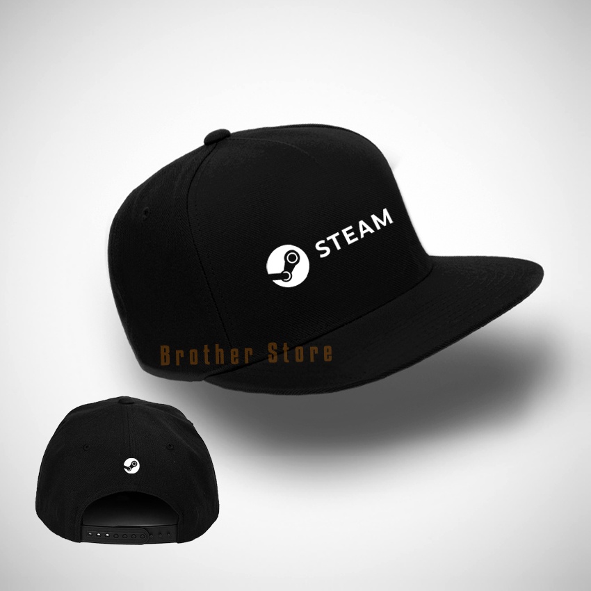 Jual Topi Snapback Steam Gaming White - Black Premium | Shopee Indonesia