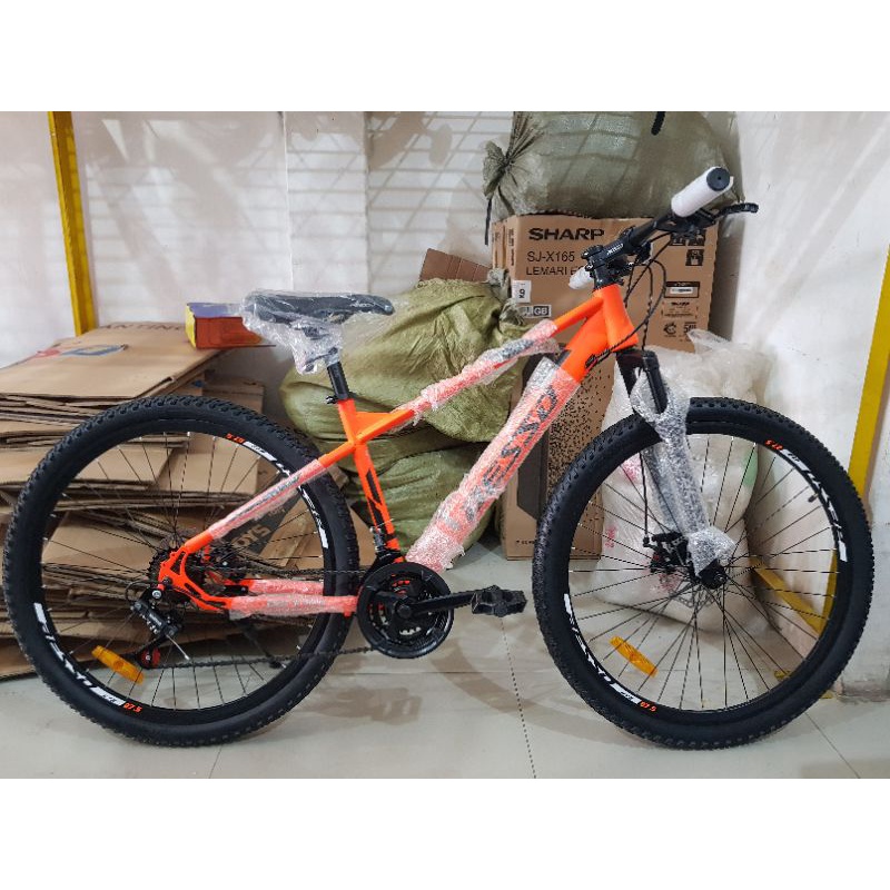 Jual Sepeda Gunung / Sepeda MTB 27.5 inch BESSO ( Warna Orange ) ( Gigi ...