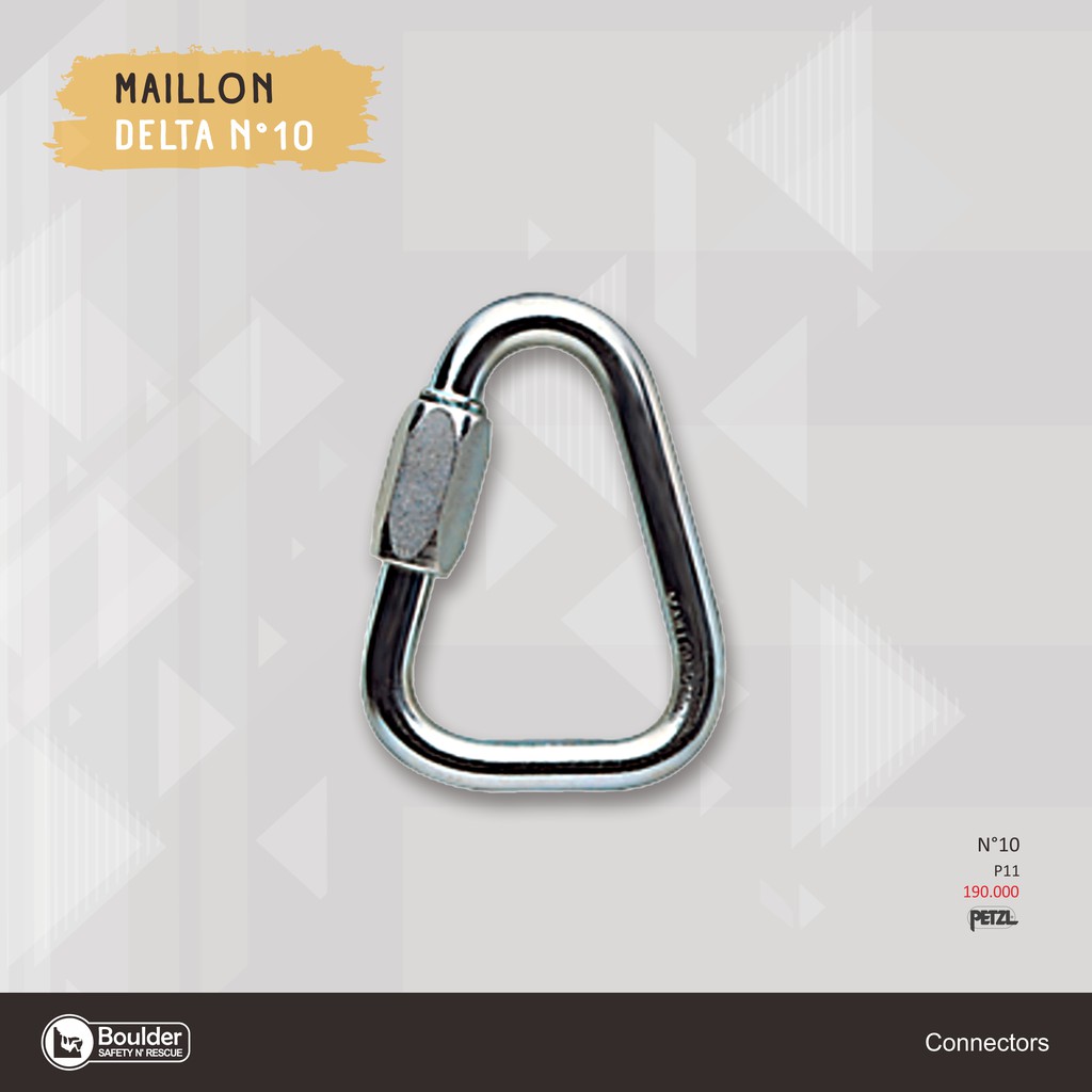 Jual PETZL MAILON DELTA NO.10 SCREW-LINK CARABINER | Shopee Indonesia