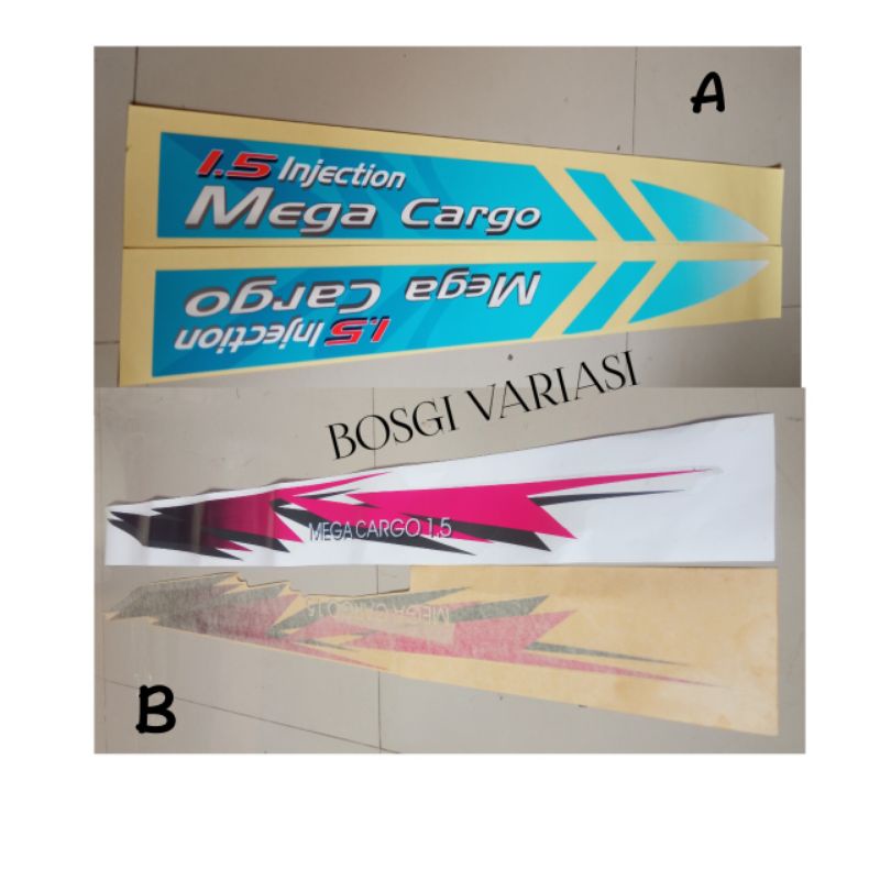 Jual stiker body carry Mega cargo 1.5/ stiker carry pickup 1.5 / stiker ...