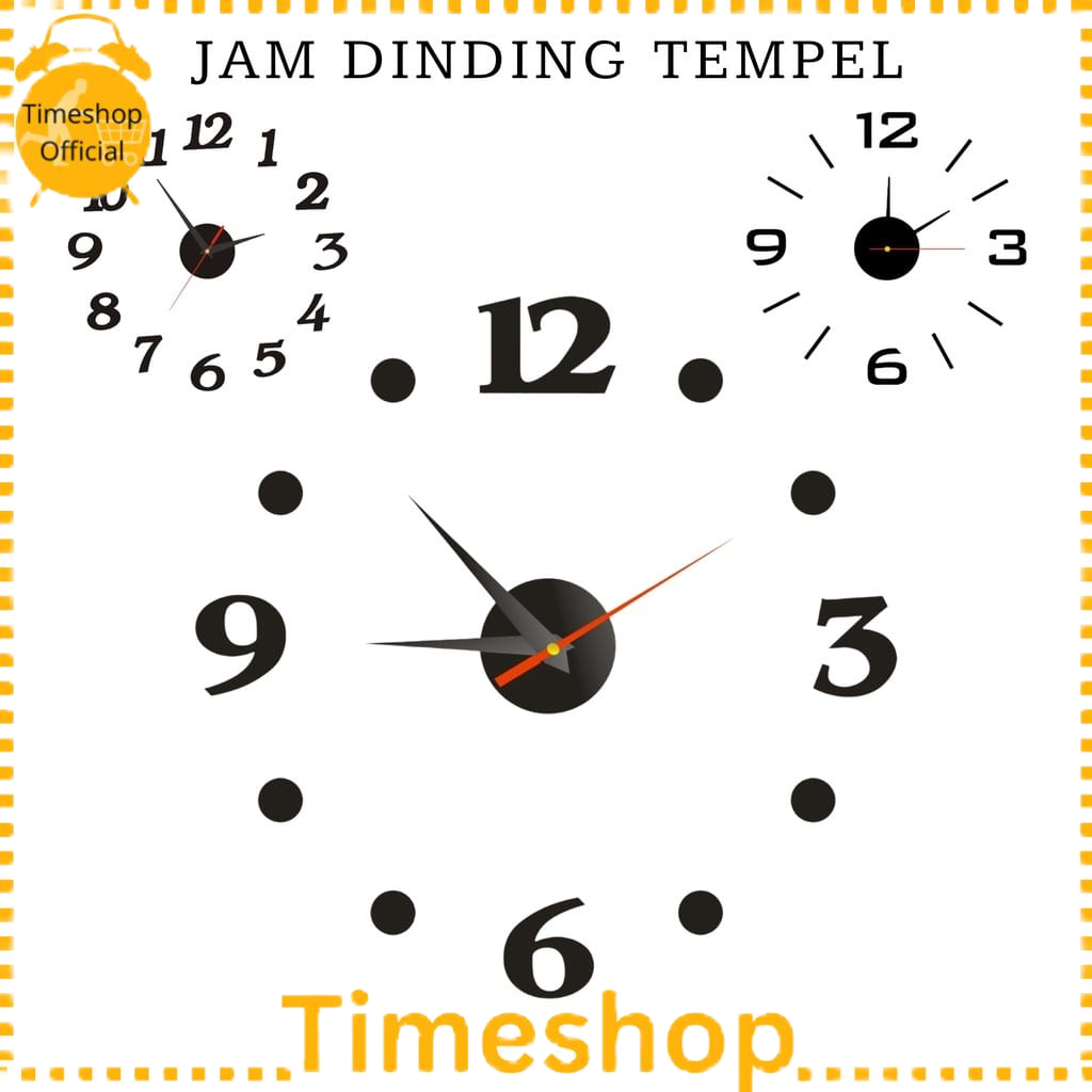 Jual TS Jam Tembok DIY Jam Dinding Dekorasi Jam Rumah Ruang tamu Kamar ...