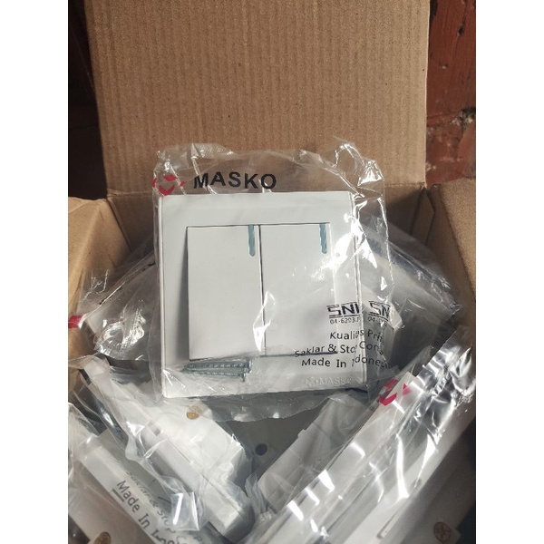 Jual Saklar Listrik On/Off IB Inbow Seri Double Piano N-512 MASKO ...